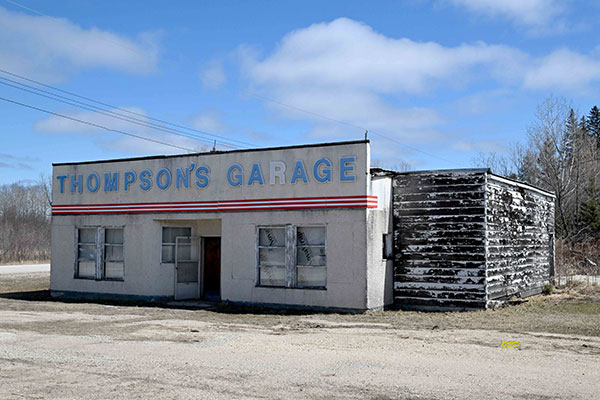 Historic Sites of Manitoba: Thompson's Garage (Piney, RM of Piney)
